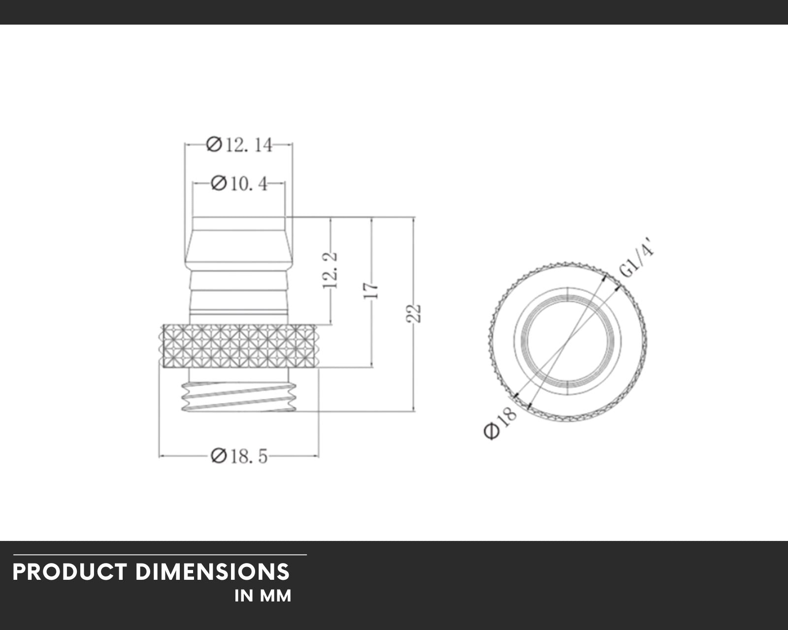 Bykski Barbed Fitting for 3/8in. (10mm) ID Flexible Tubing (B-TJ3) – PrimoChill - KEEPING IT COOL