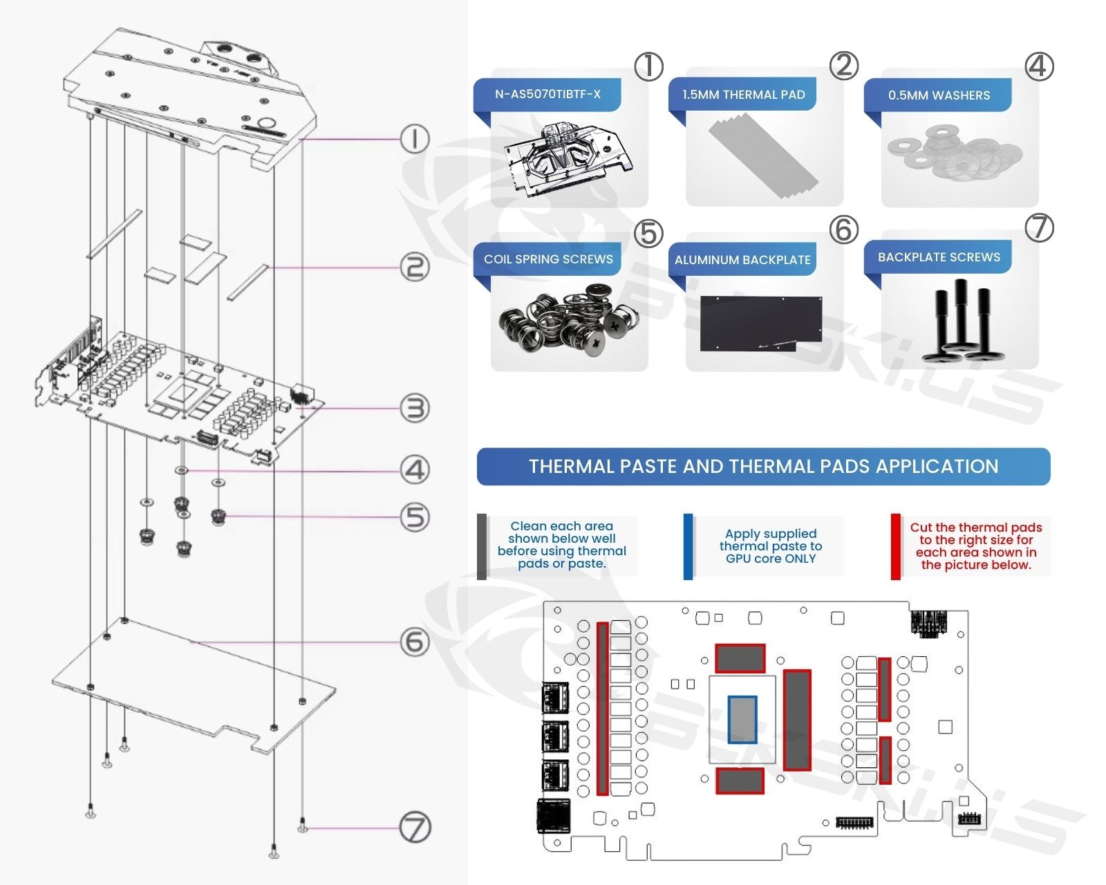Bykski Full Coverage GPU Water Block and Backplate For ASUS TUF Gaming ...