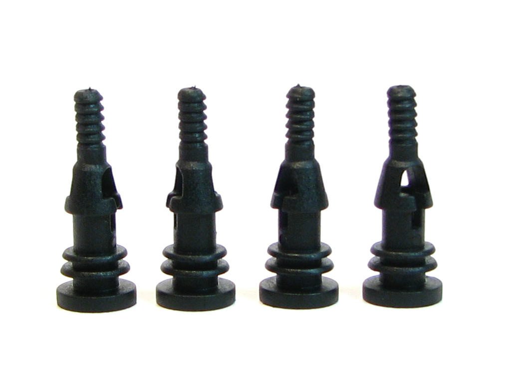 Riveted Rubber Fan Push Pins for Open Chassis Fan - Black - 4 Pack ...