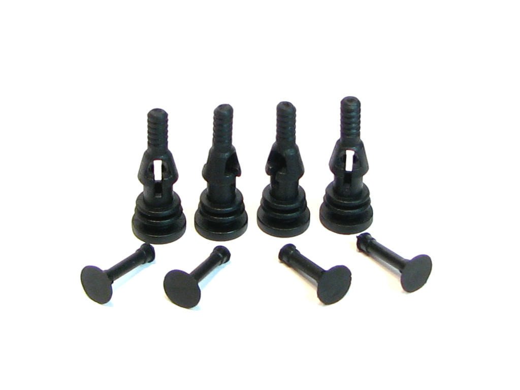 Riveted Rubber Fan Push Pins for Open Chassis Fan - Black - 4 Pack ...